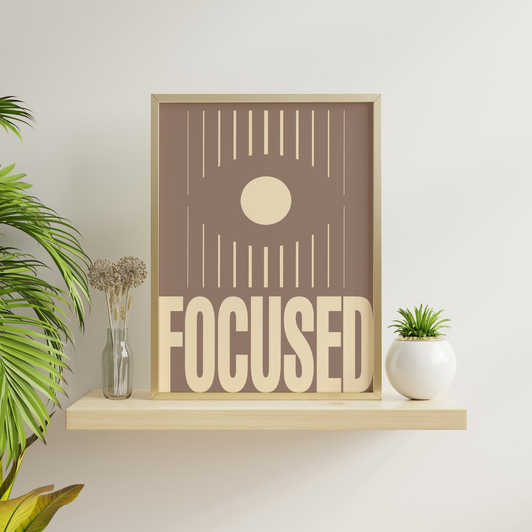 Design Poster Focused Printable Poster Wall Art Prints - Etsy