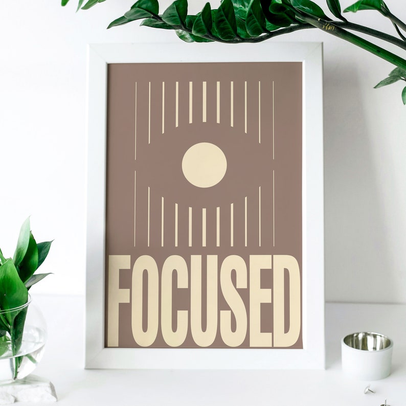 Design Poster Focused Printable Poster Wall Art Prints - Etsy