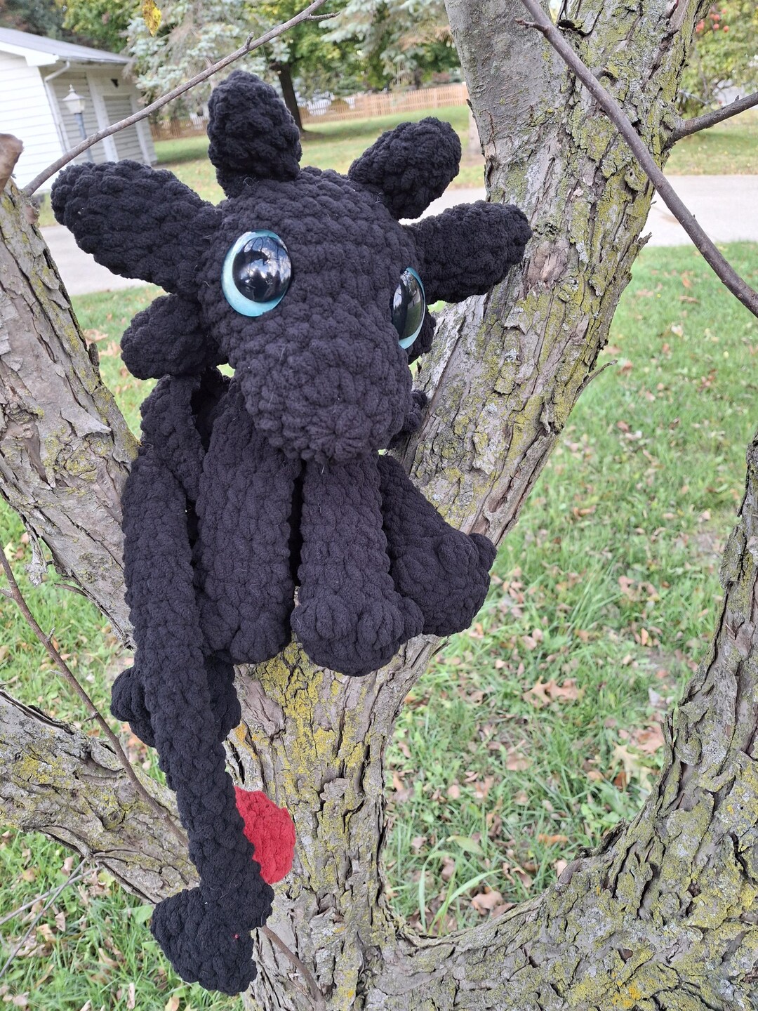 Snuggly Black Dragon Plush - Etsy