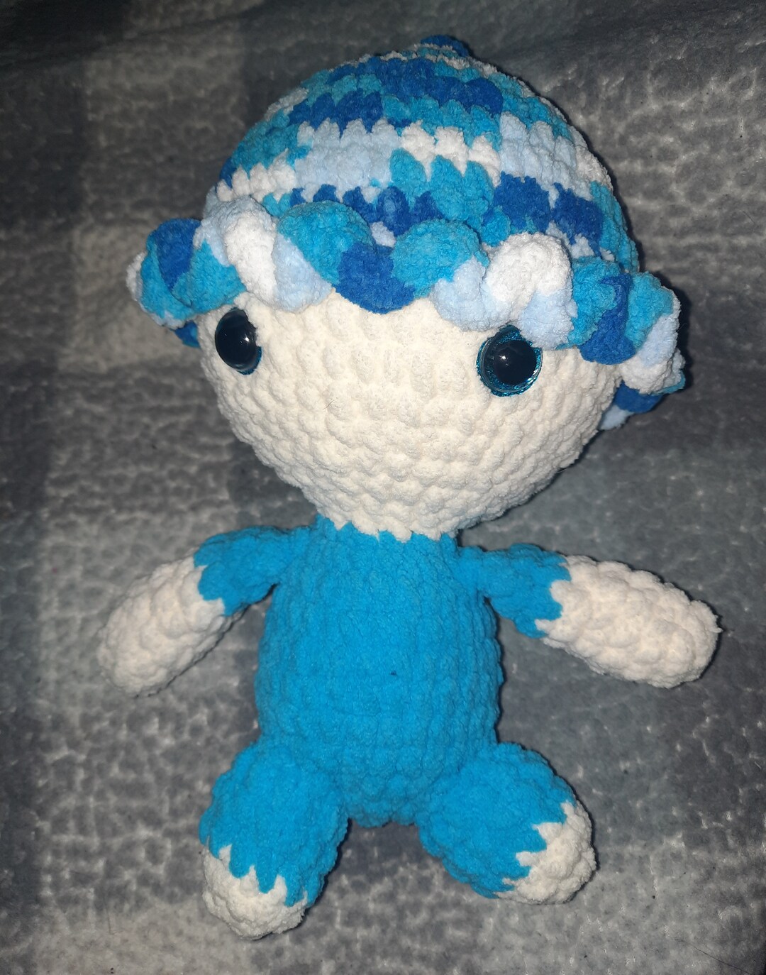 Blue Toadstool Tot - Etsy