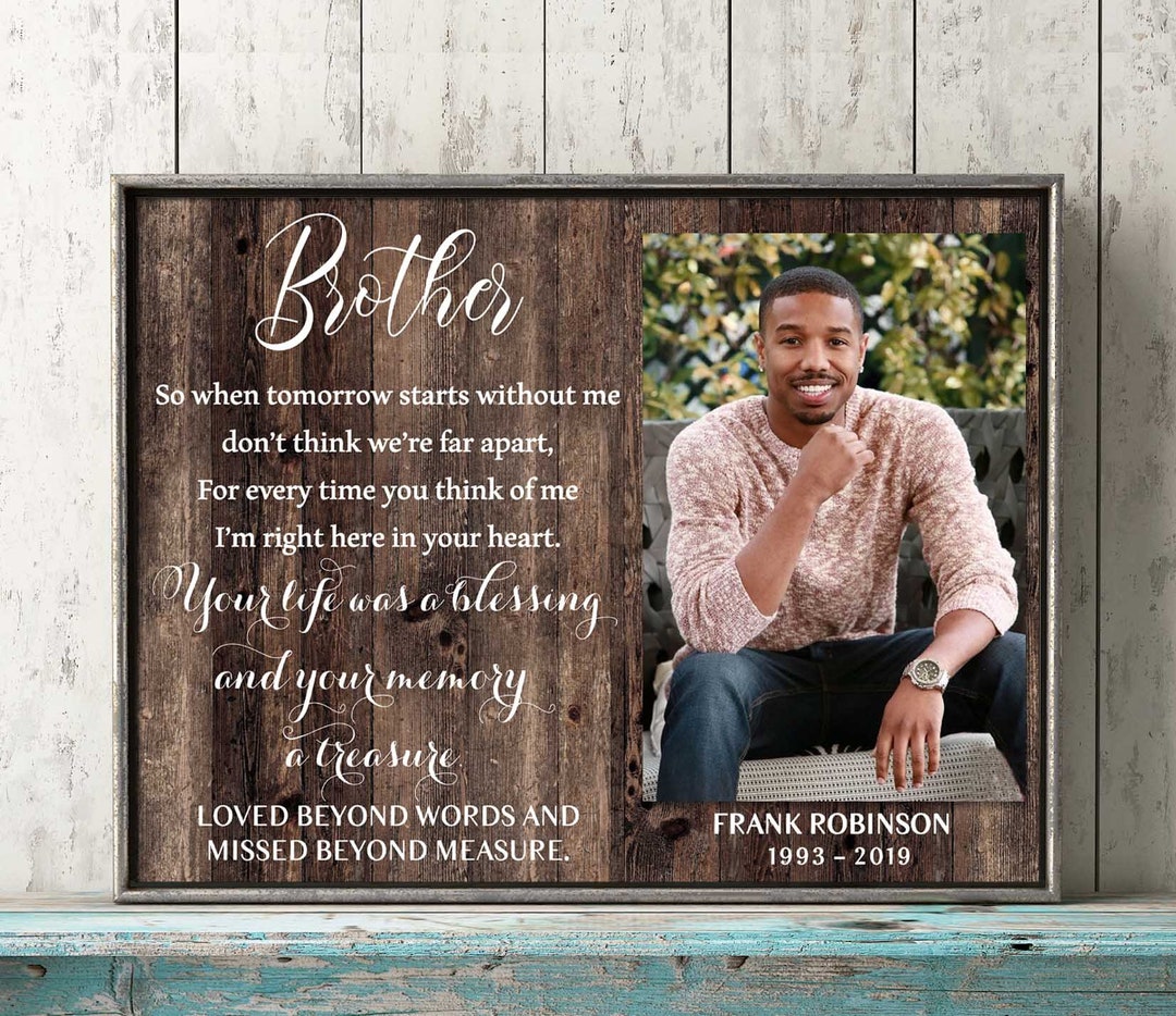 Loss of Brother Memorial Gift Symphaty Gift Loss of Brother Memorial ...