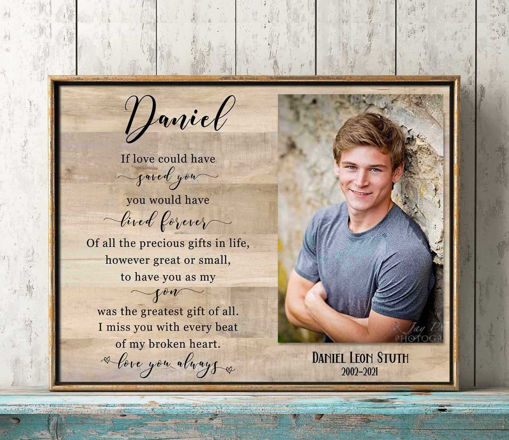 Loss of Son Gift Grief Gift Son Memorial Gift Sympathy Gift Remembrance ...
