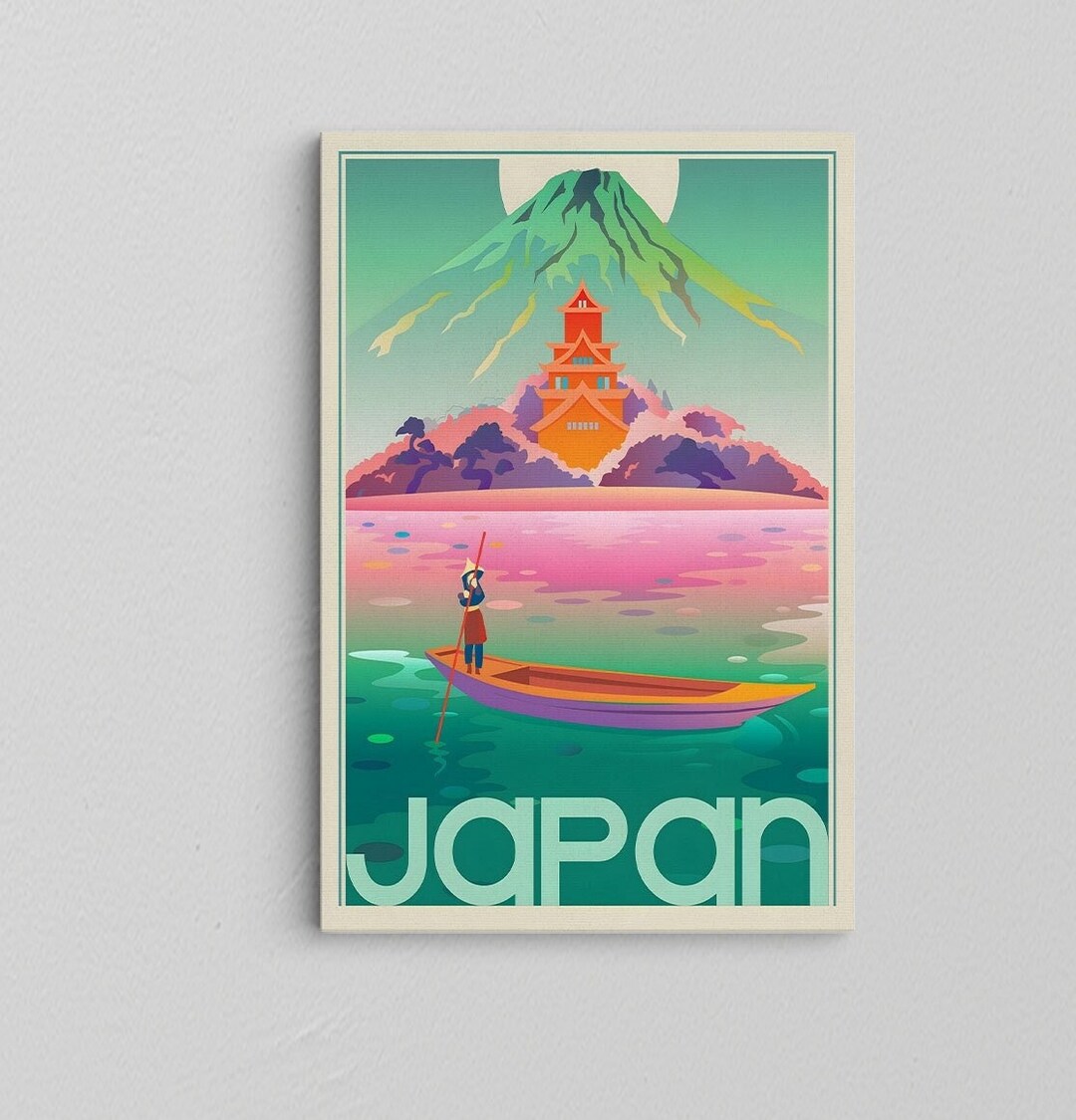Vintage Japanese Posters / Banksy Canvas / Tokyo Travel Wall Art ...