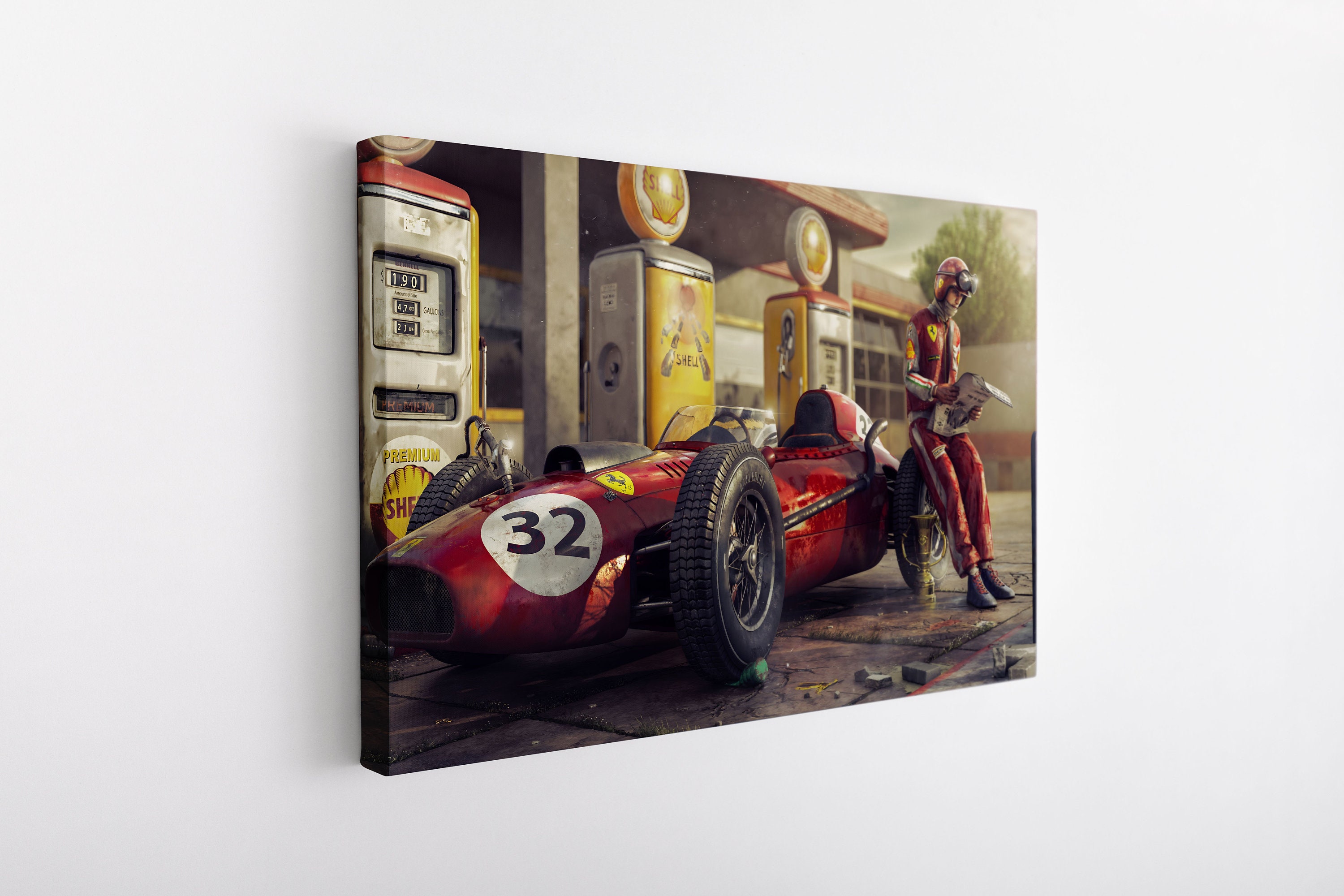 Formula One Car Poster / Formula 1 Wall Art Print / Office Wall Decor ...