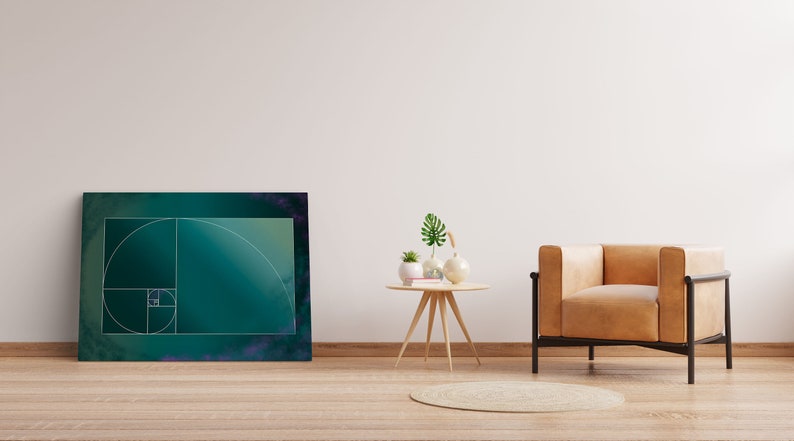 Geometry Wall Decor / Fibonacci Sequence Wall Art / Abstract - Etsy