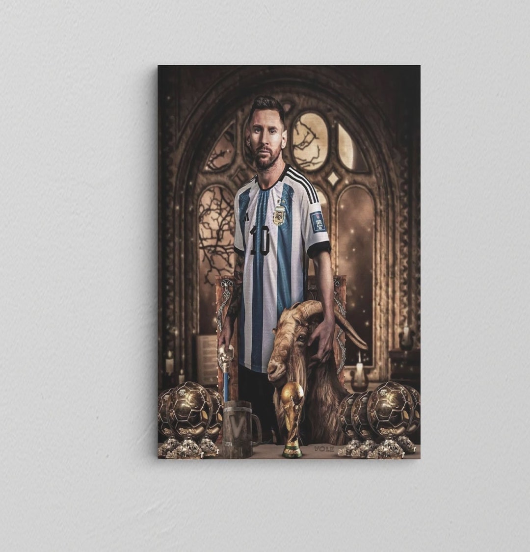 Lionel Messi Wall Art / World Cup 2022 Wall Art / Messi GOAT / Football ...