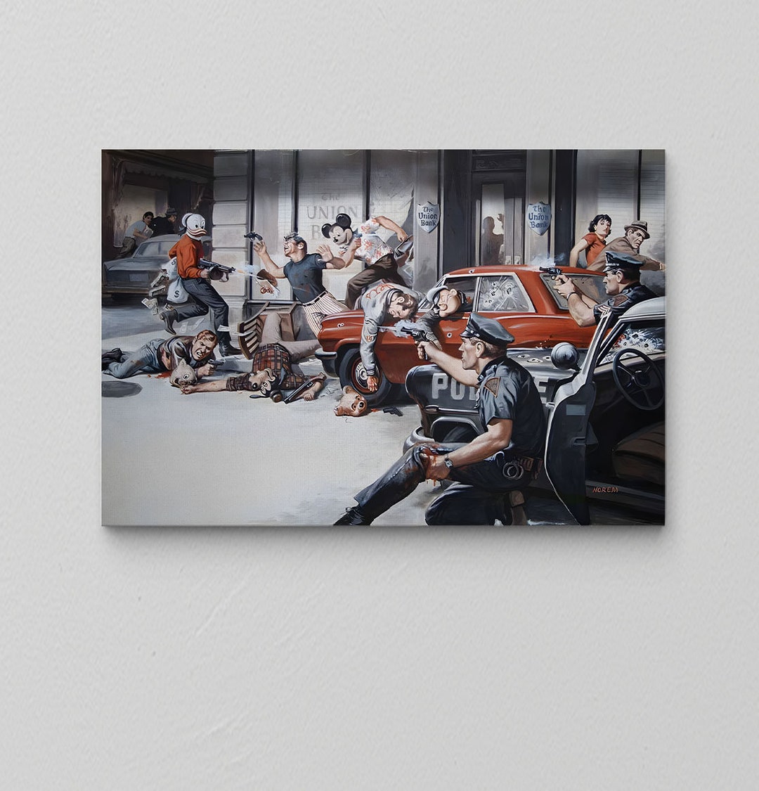 Famous Gangsters Canvas Wall Art / Gangsters Canvas Print / Home Decor ...