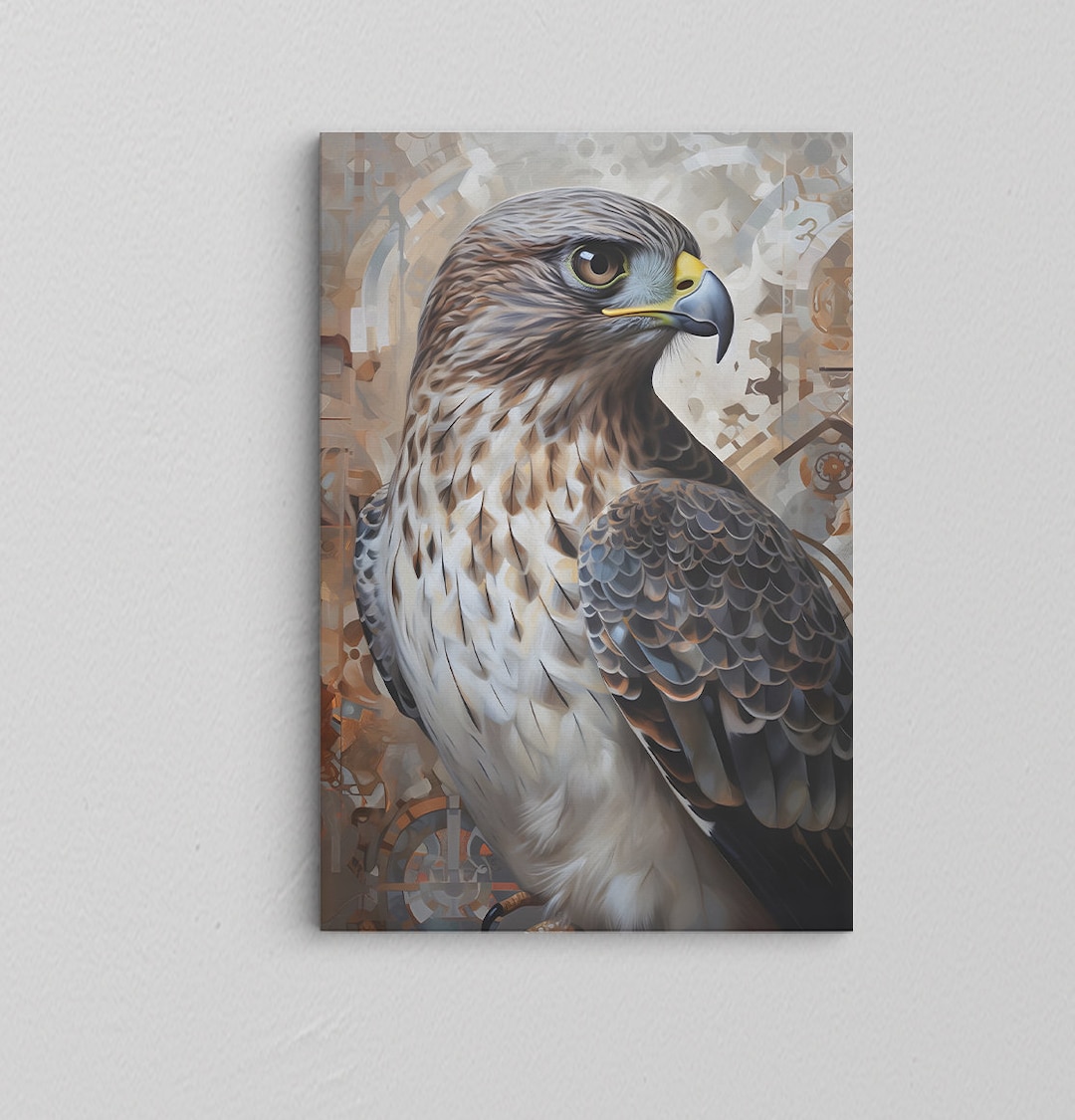 Vintage Falcon Wall Art / Falcon / Falconry Bird Sketch / Falcon Print ...