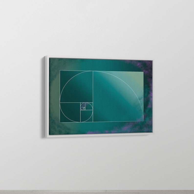 Geometry Wall Decor / Fibonacci Sequence Wall Art / Abstract - Etsy