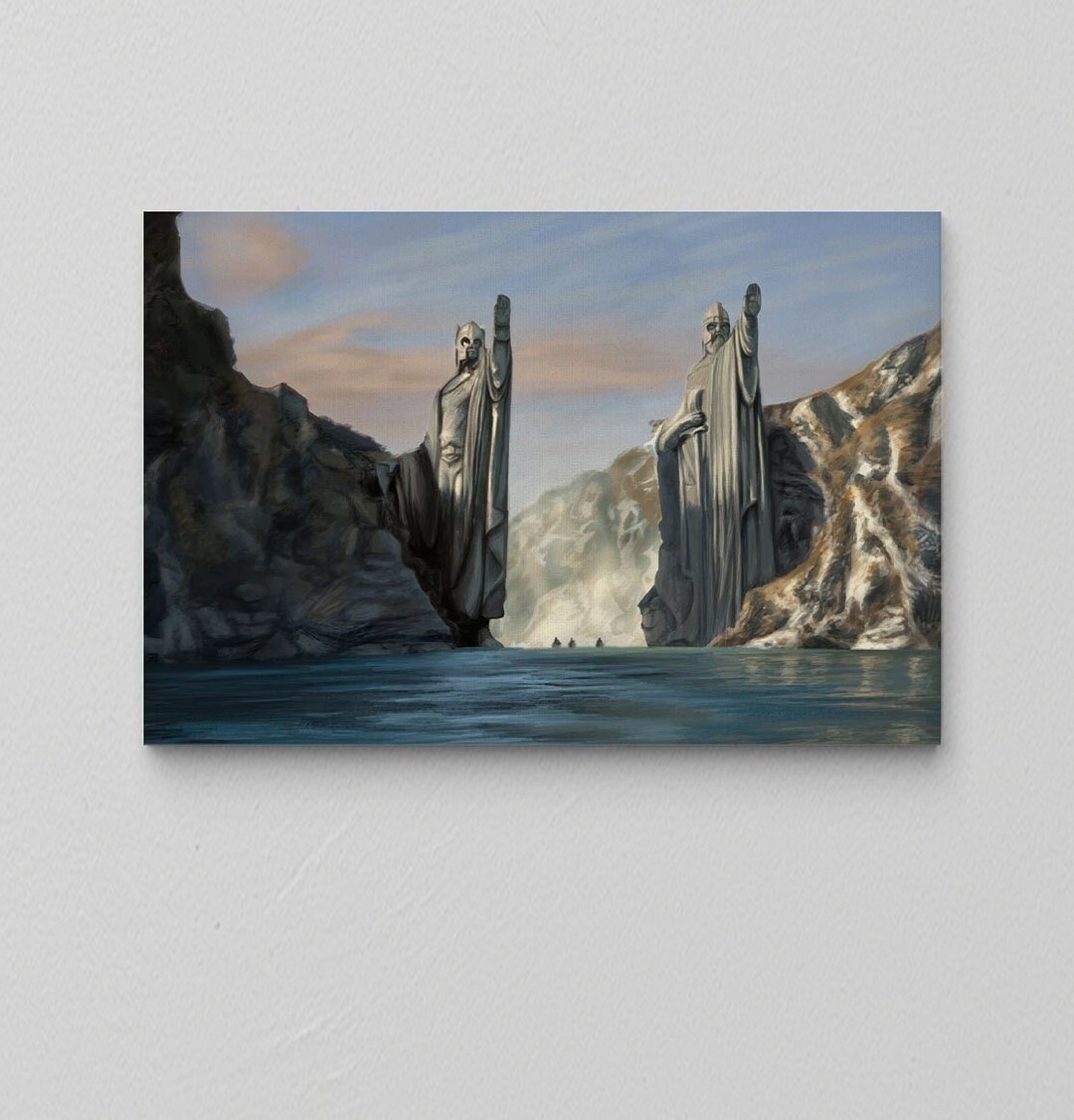 LOTR Print Poster / Middle Earth Map Canvas / Lord of the Rİngs Canvas ...