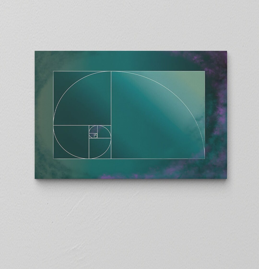 Geometry Wall Decor / Fibonacci Sequence Wall Art / Abstract Poster Art ...