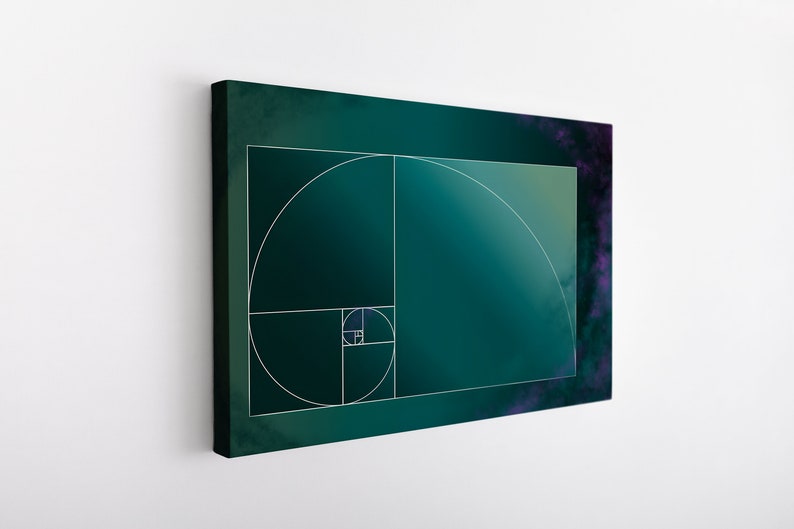 Geometry Wall Decor / Fibonacci Sequence Wall Art / Abstract - Etsy