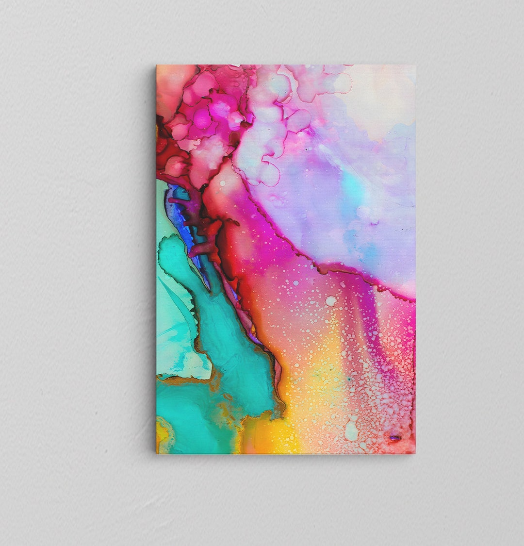 Pink Abstract Art, Pink Abstract Art Print, Pink Abstract Painting ...