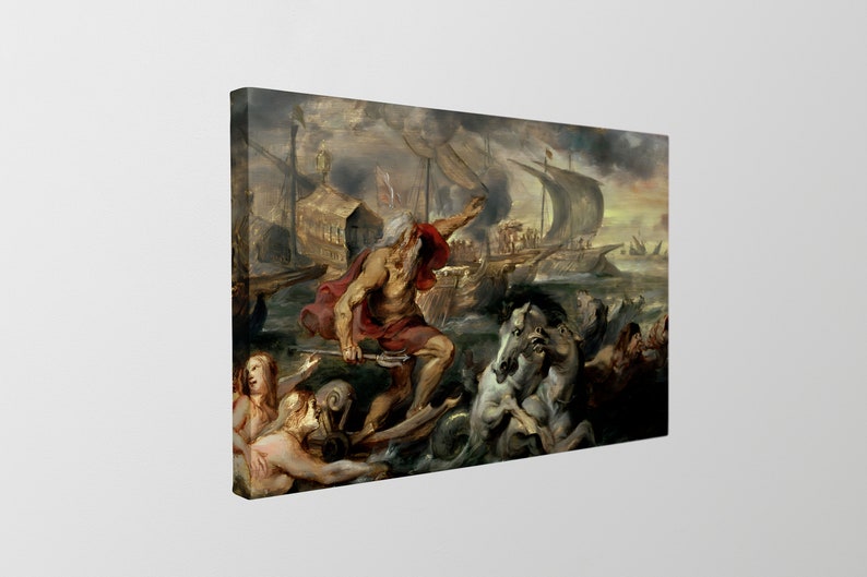 Greek Mythology Print on Canvas / Renaissance Canvas / Gods Wall Decor ...