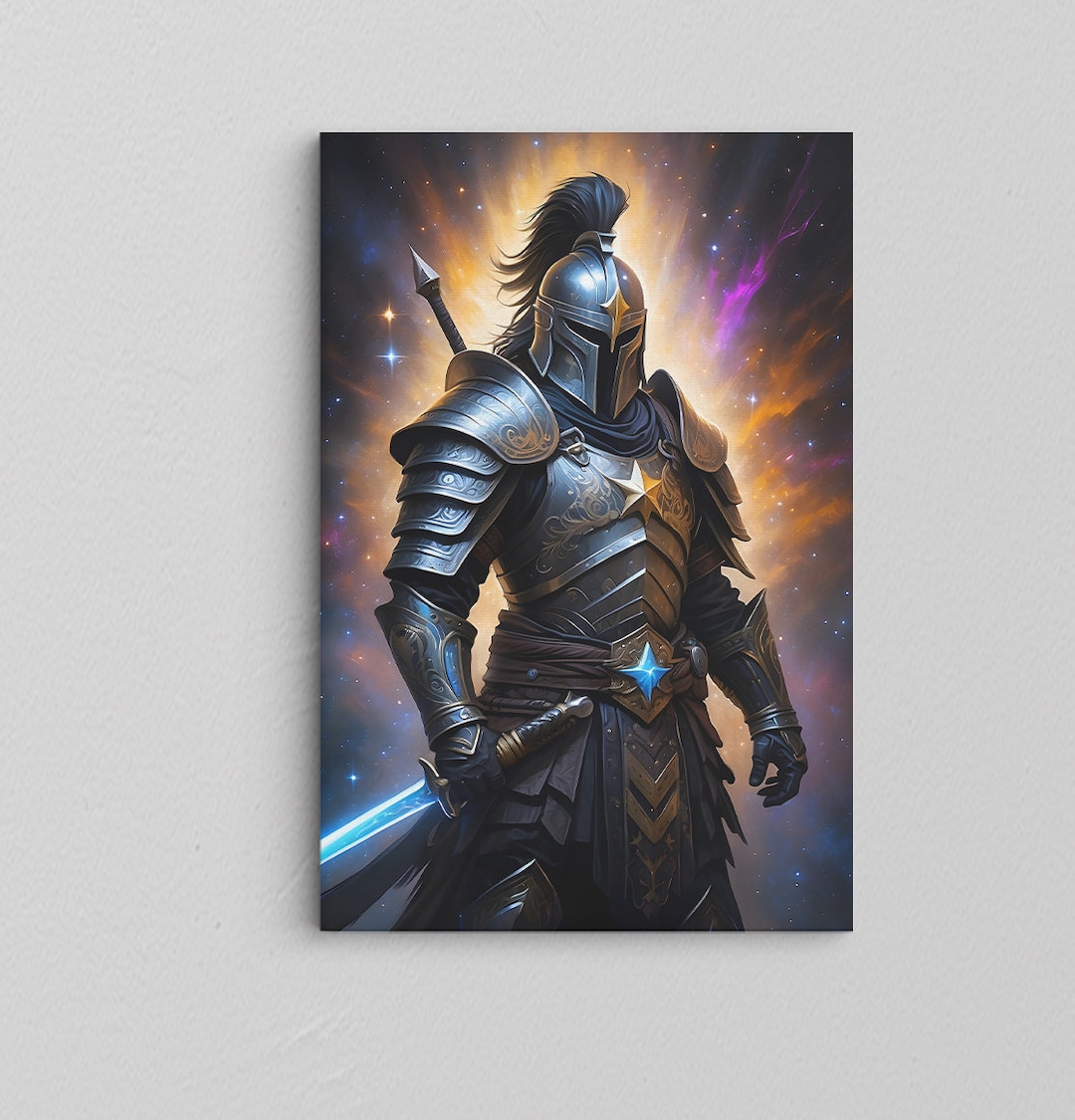 Warrior Soldier Canvas / Modern Art Poster / Picture Home Decor / Gift ...