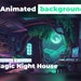ANIMATED VIRTUAL BACKGROUND Magic Night House Cozy - Etsy