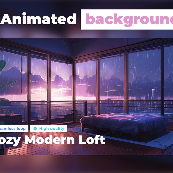 Vtuber Animated Backdrop - Etsy