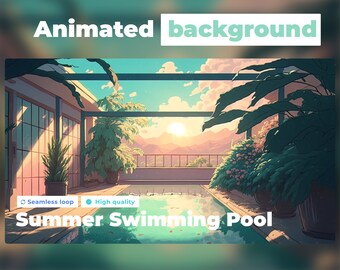 ANIMATED VIRTUAL BACKGROUND Cozy Rain Loft Cozy Ambience Style Looped ...