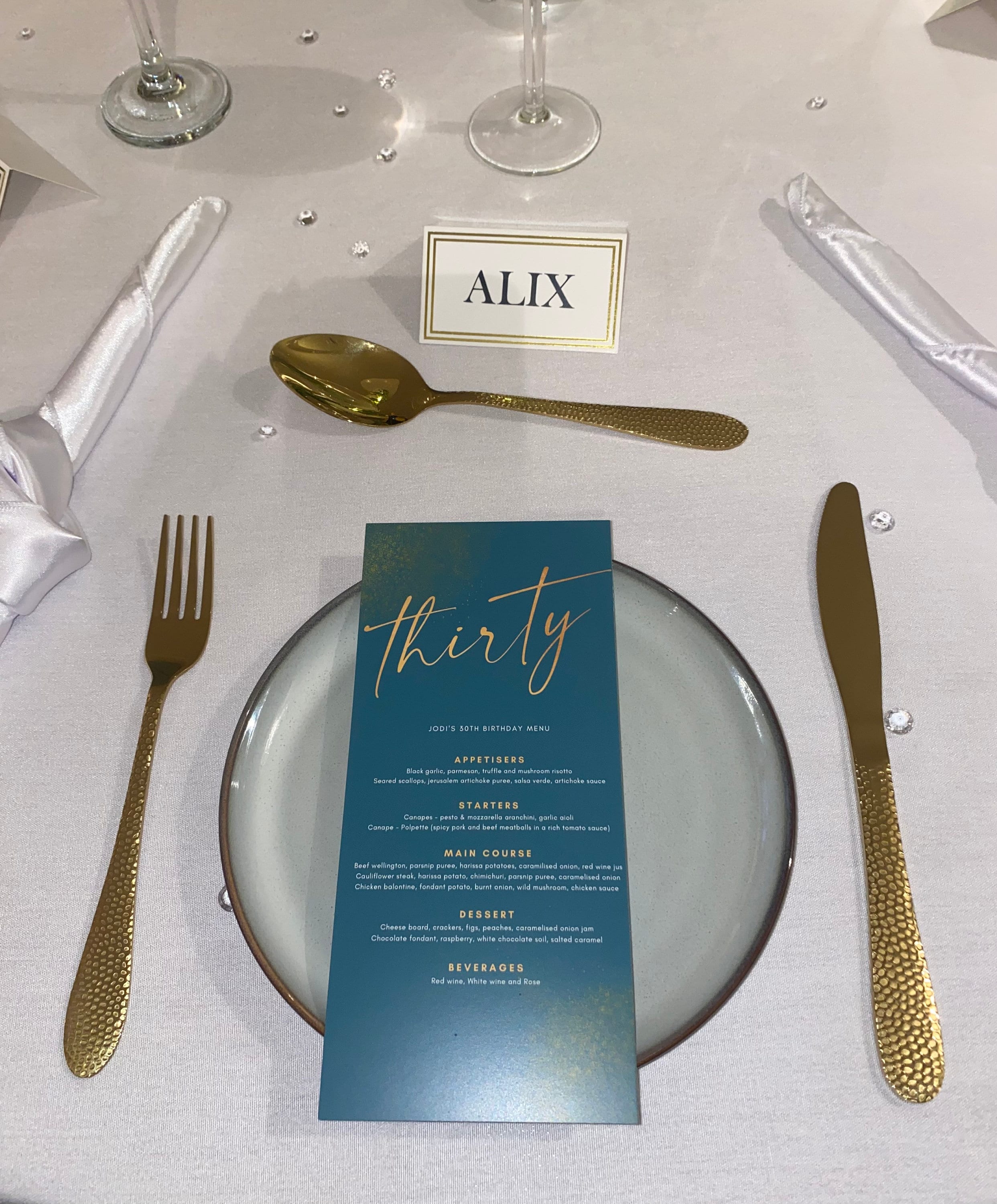 3OTH Birthday Celebration Menu Card Online Editable Template, Printable ...