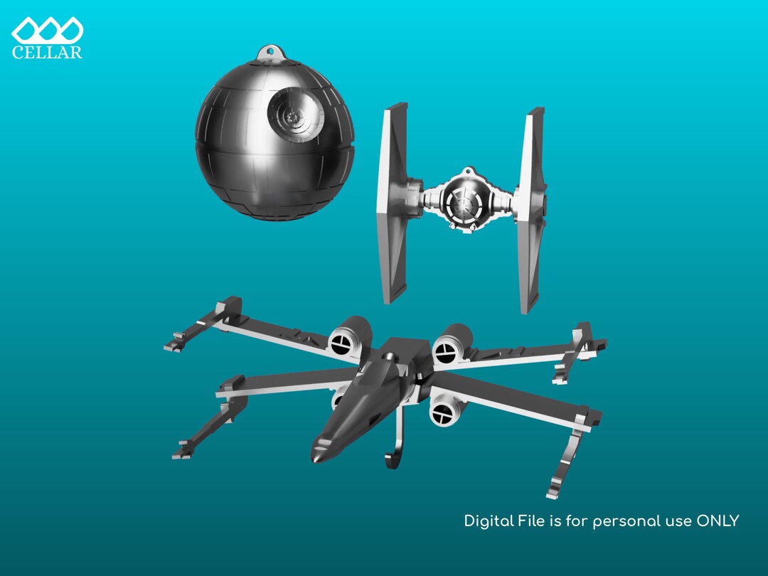 Sci-fi Model Replica Set X-wing Key Holder 3D Model for 3D Printer ...