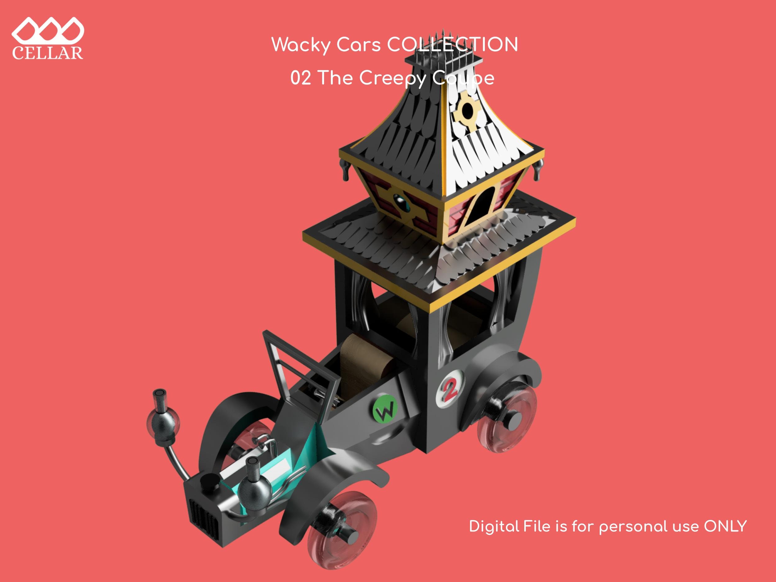 Cartoon Replica Set Creepy Coupe 3D Model for 3D Printer Digital File ...