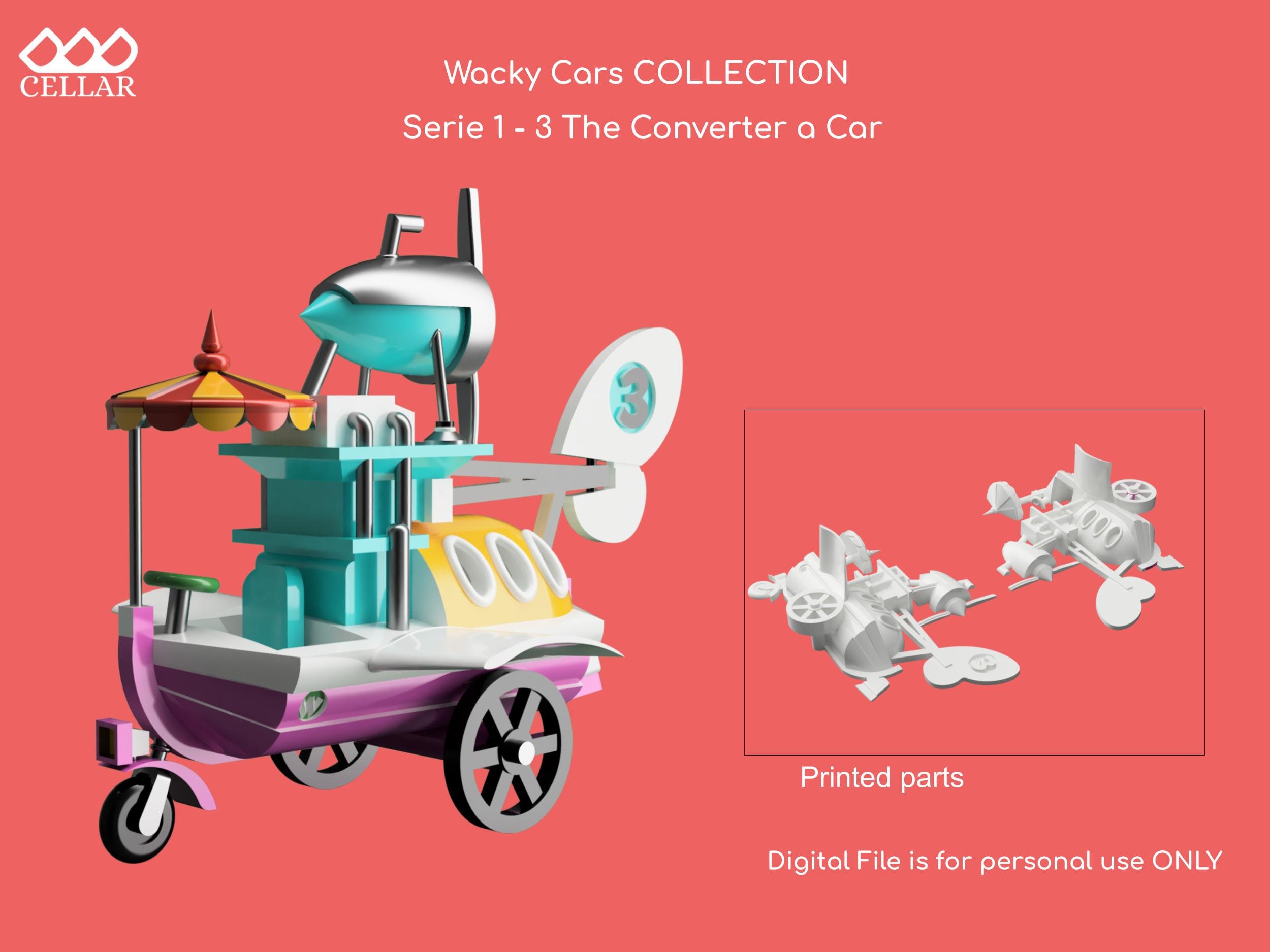 Wacky Races Cars 3D Model – Collection 1 (digital File ONLY) - Etsy