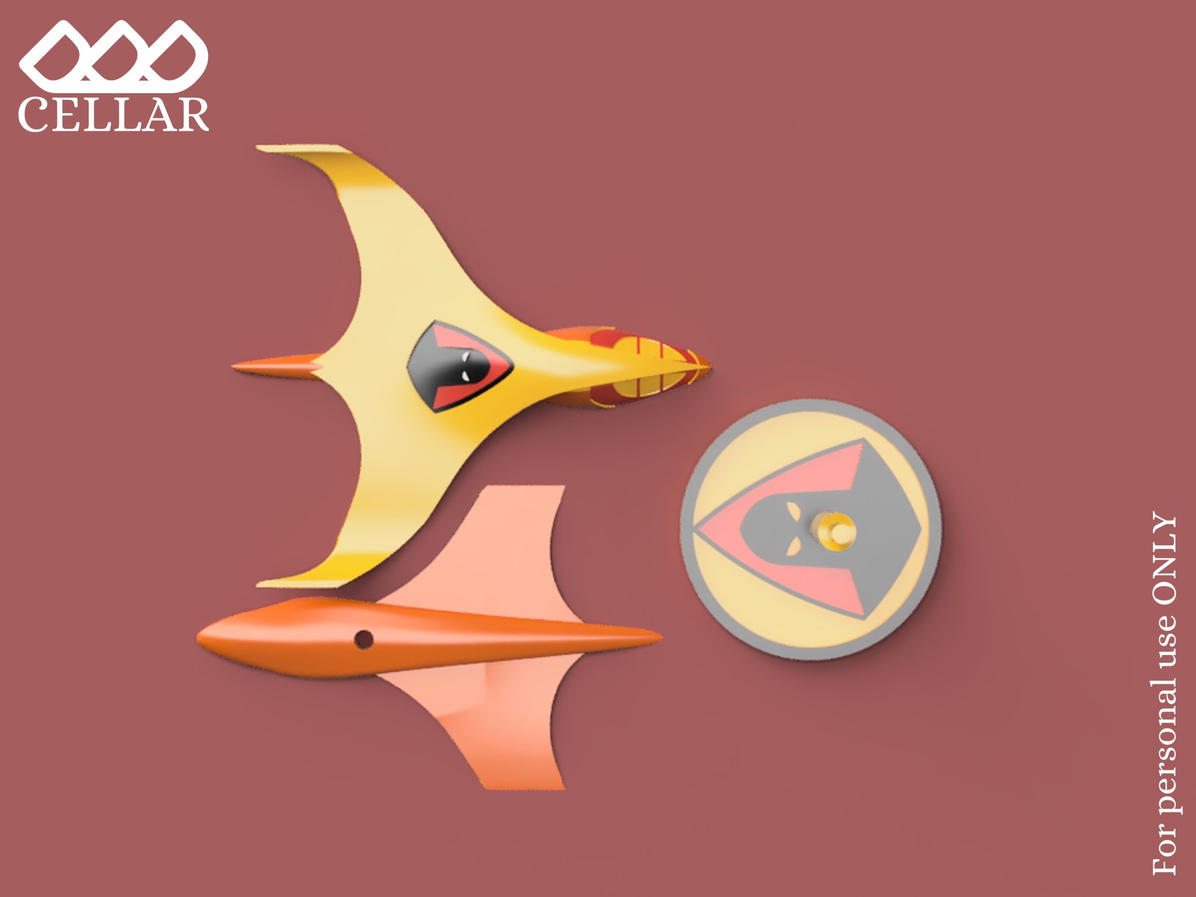 Sci-fi Model Replica Set Phantom Cruiser & Space Coupe 3D Model for 3D ...