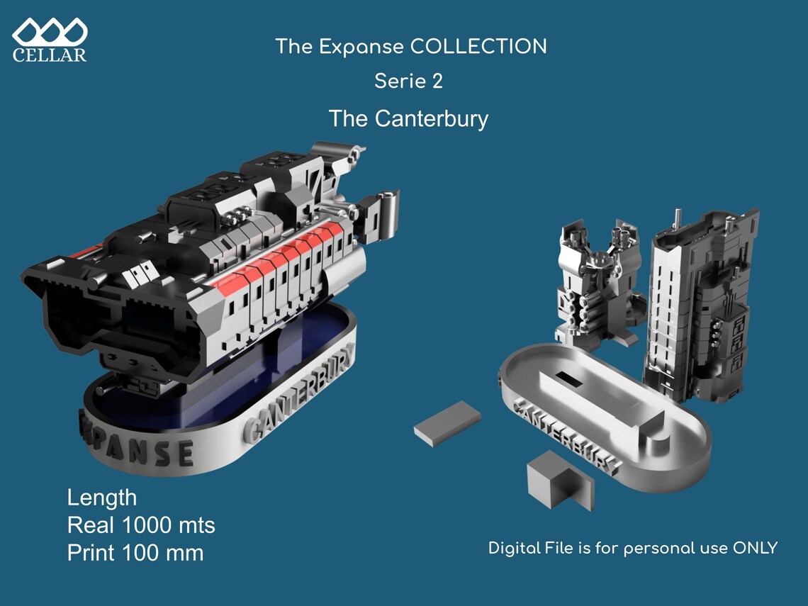 The Expanse Starships Collection 2 - 6 Ships - Set B2 3D Model Replica ...