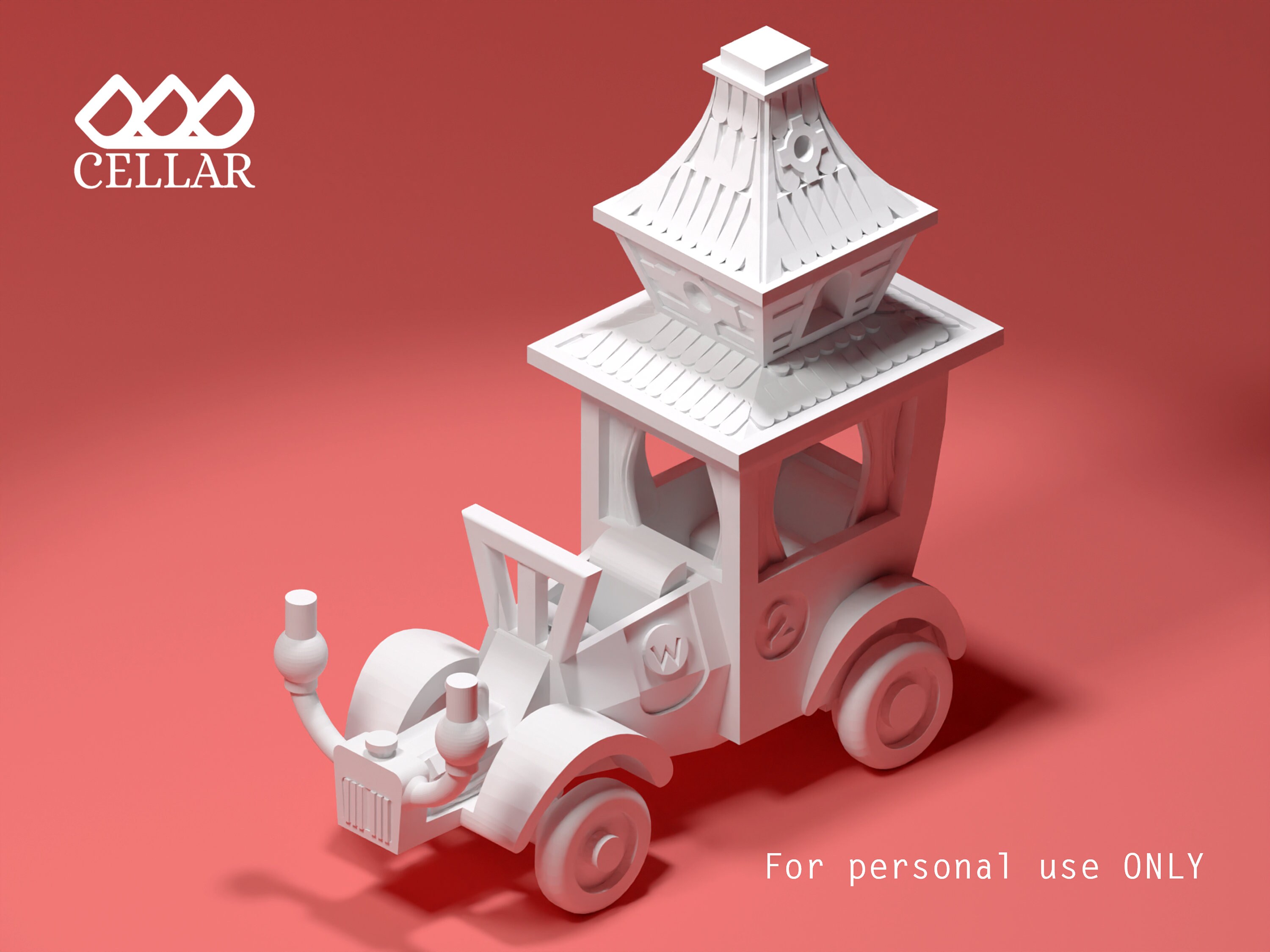 Cartoon Replica Set - Creepy Coupe | 3D Model for 3D Printer | Digital ...