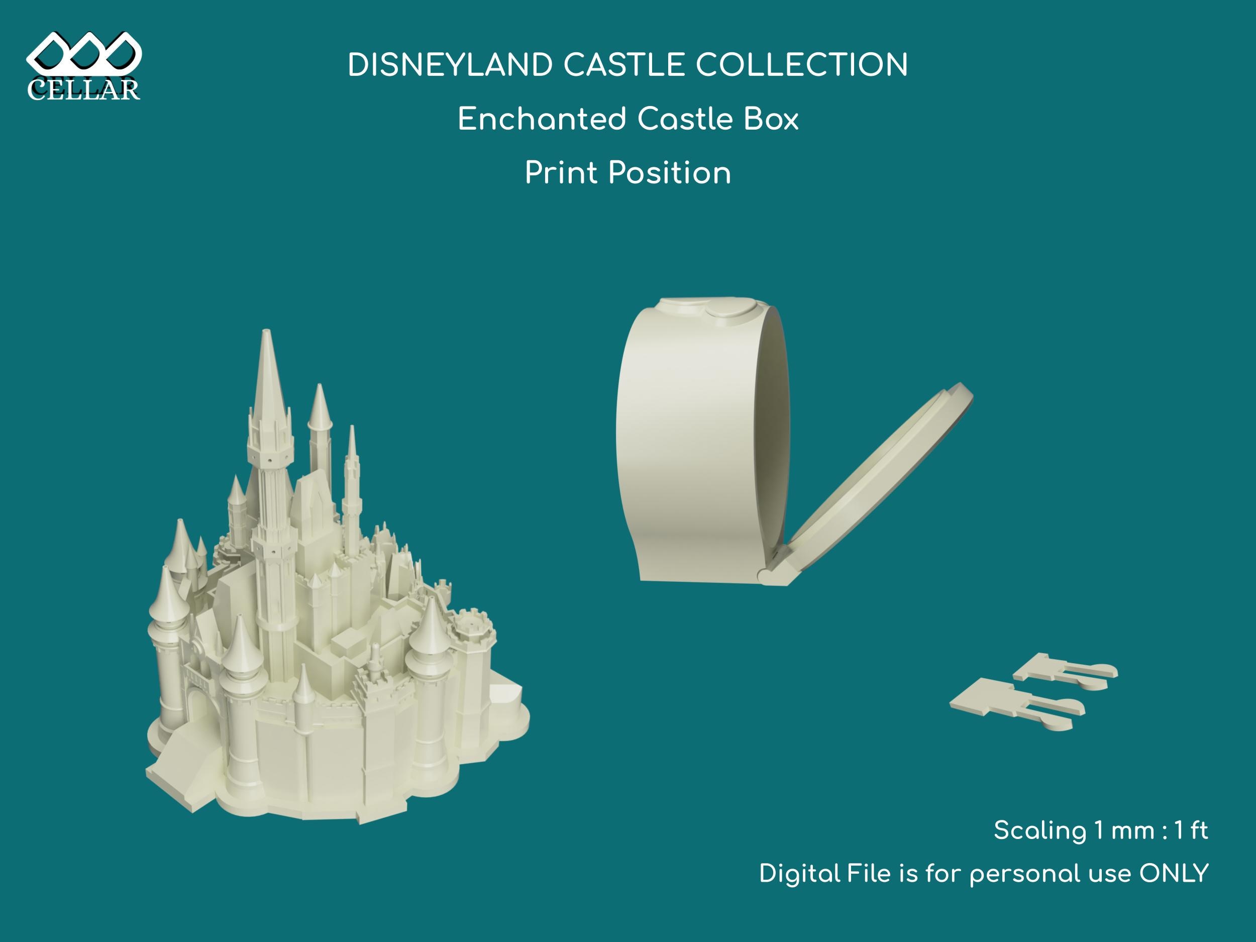 DIY Enchanted Cinderella Castle Box- | 3D Model for 3D Printer ...