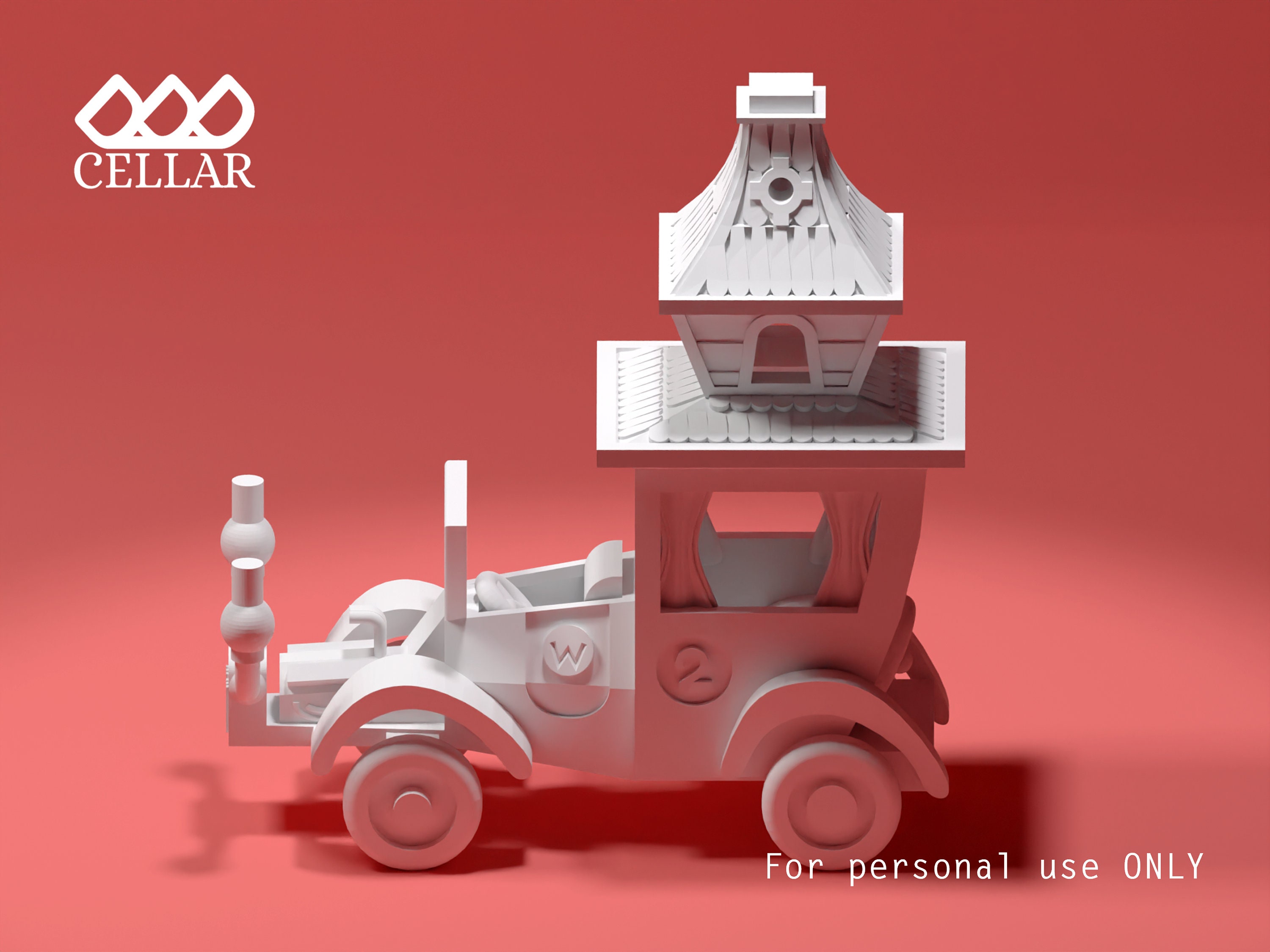 Cartoon Replica Set - Creepy Coupe | 3D Model for 3D Printer | Digital ...