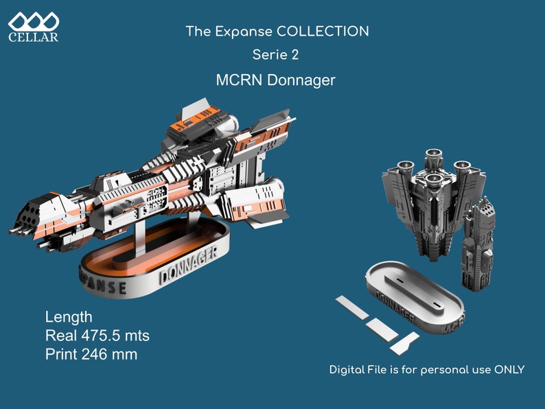 The Expanse Starships Collection 2 - 6 Ships - Set B2 3D Model Replica ...