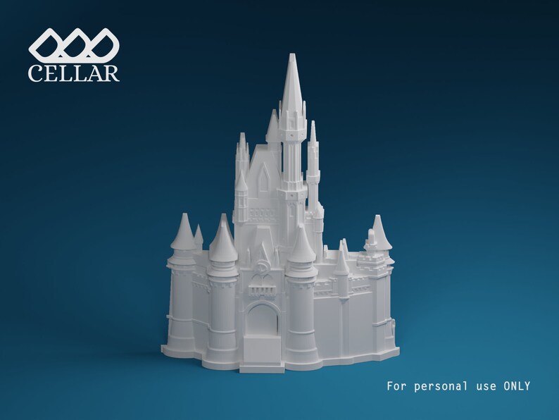 Theme Park Carving Model MK Princess Castle Digital File ONLY 3D Model ...