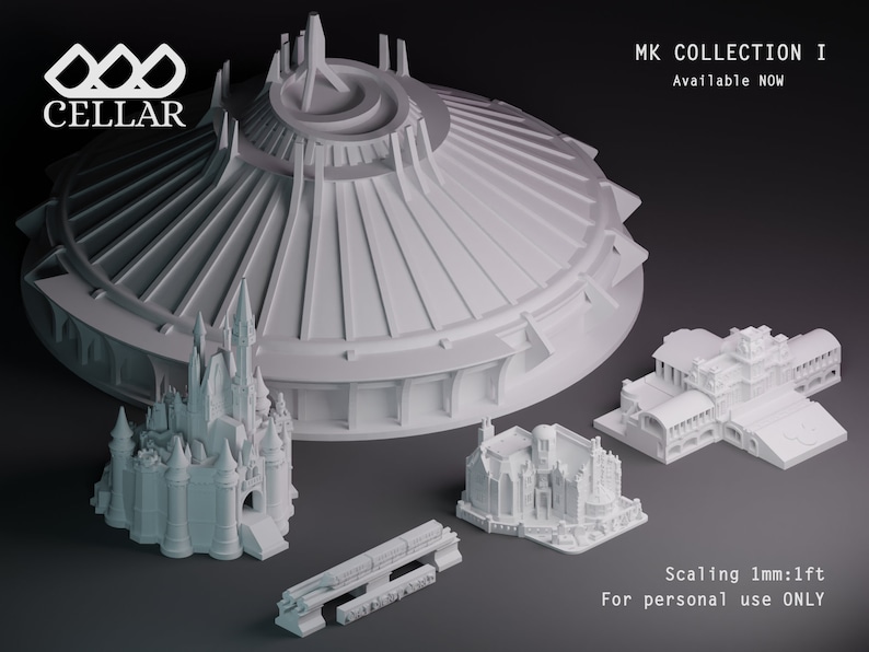 Theme Park Miniature Replica MK Collection 1 Digital File ONLY 3D Model ...
