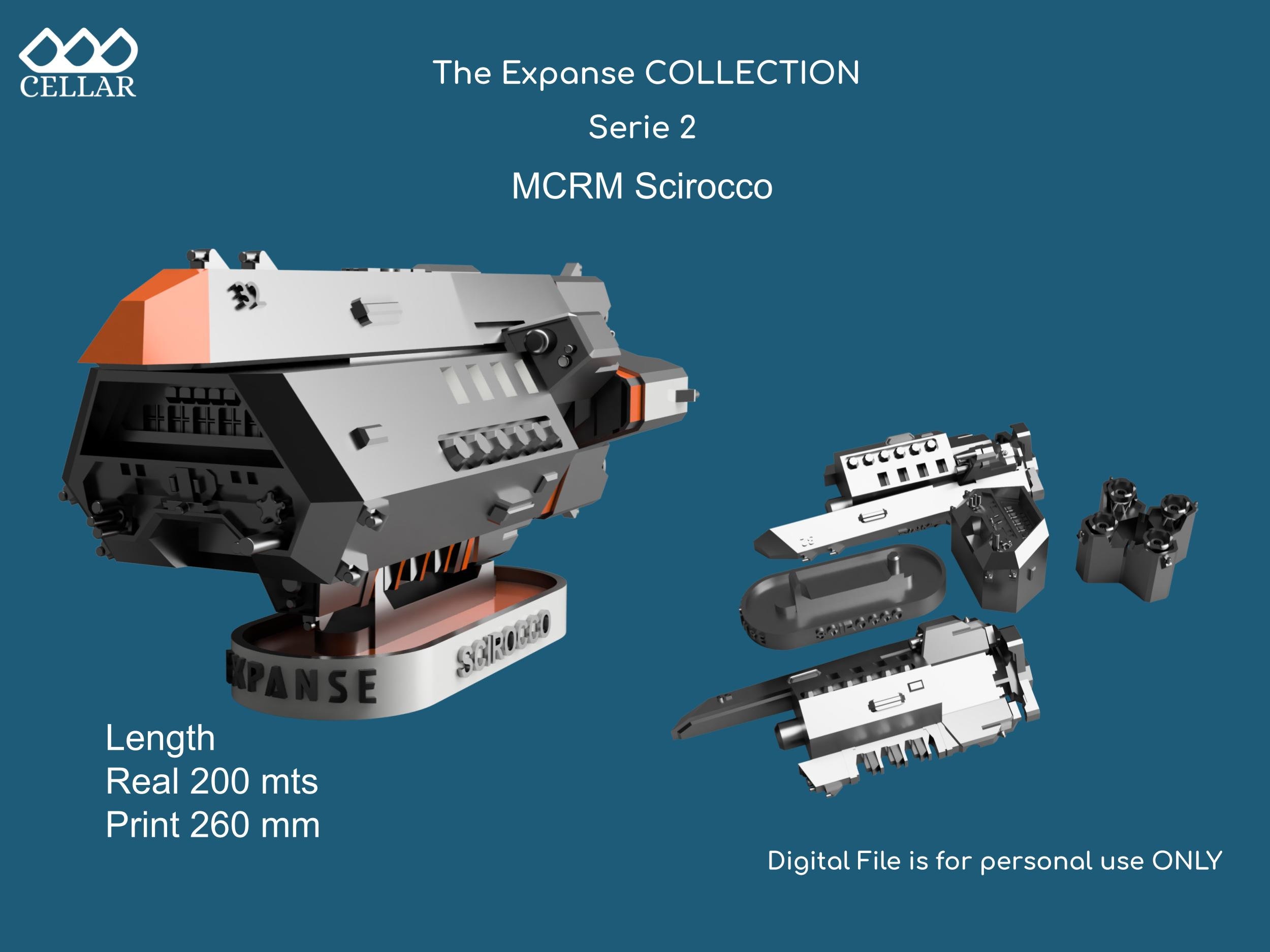 The Expanse Starships Collection 2 - 6 Ships - Set B2 3D Model Replica ...
