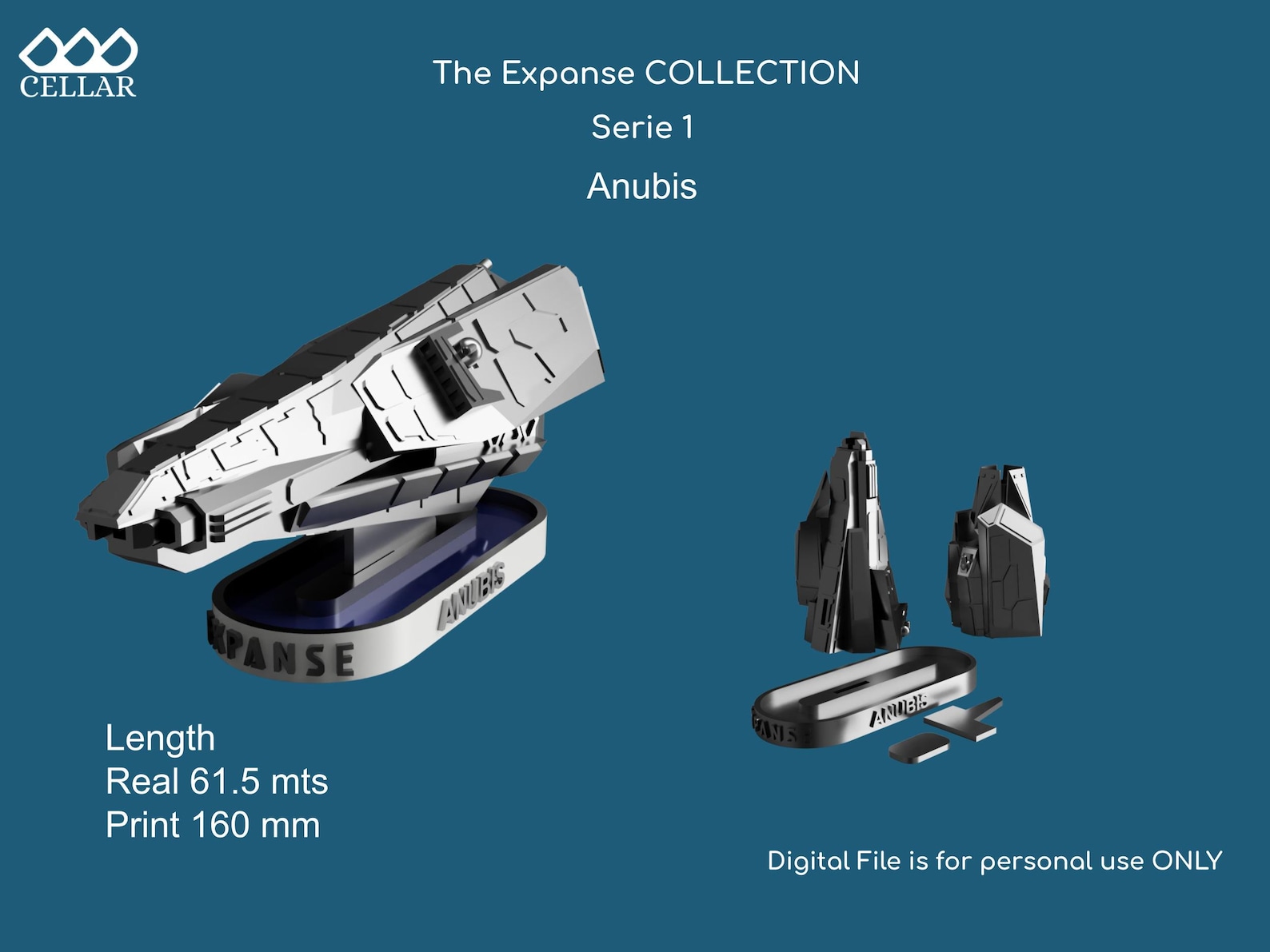 Sci-fi Model Replica Set 1 - the Expanse Collection 1 | 3D Model for 3D ...