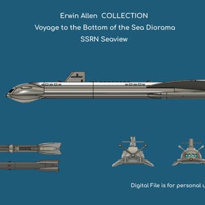 Sci-fi Model Replica Diorama- Voyage to the Bottom of the Sea | 3D ...