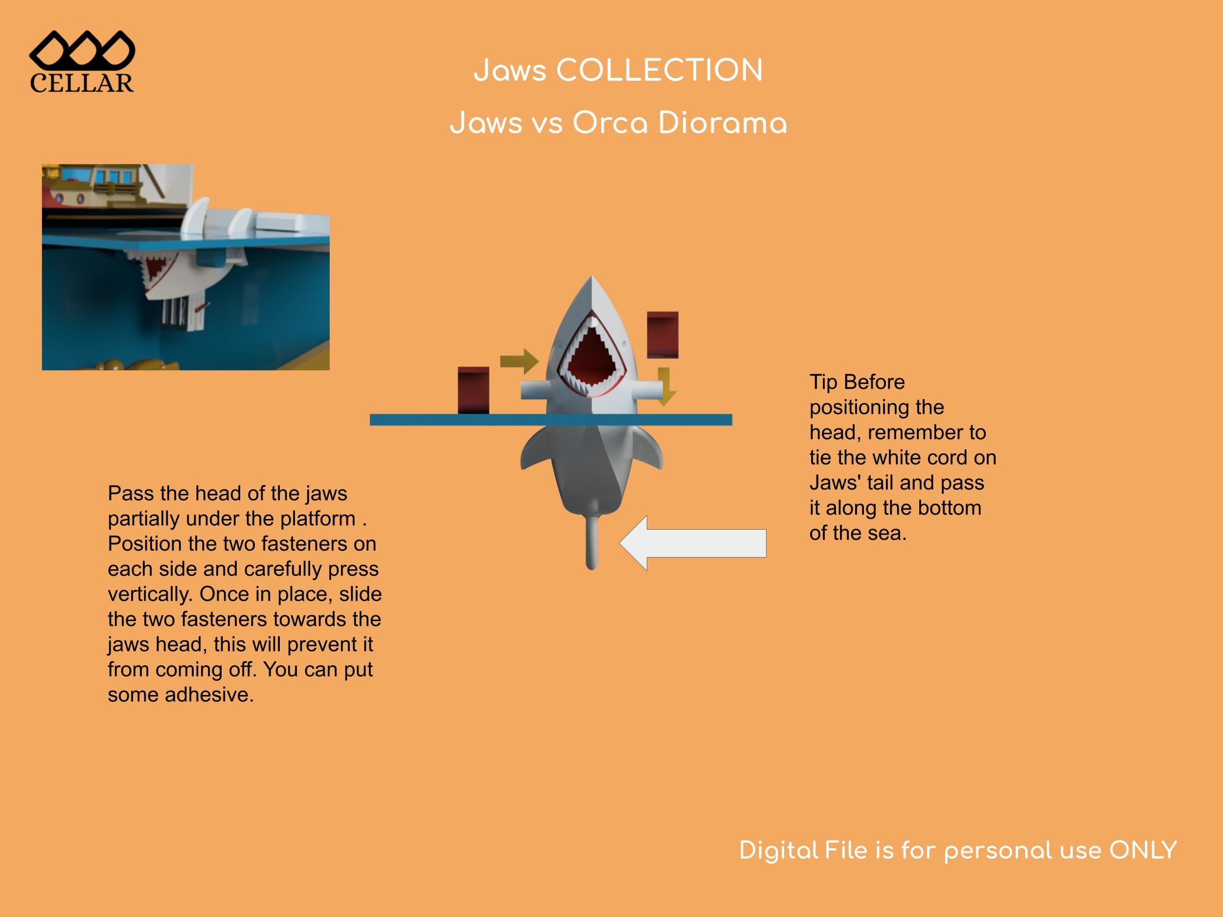 Themed DIY Diorama Jaws Vs Orca Action | 3D Model for 3D Printer ...