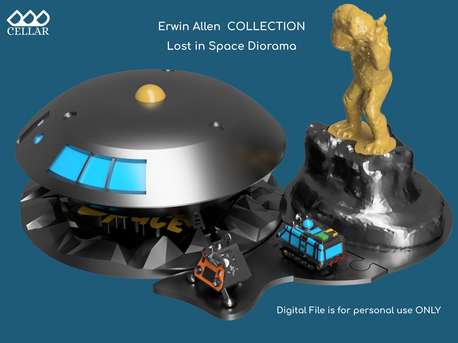 Sci-fi Model Replica Diorama- Lost in Space | 3D Model | 3D Printer ...