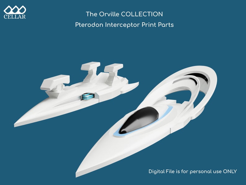 Orville Sci-fi Model Replica Set – Kaylon Interceptor & Pterodon ...