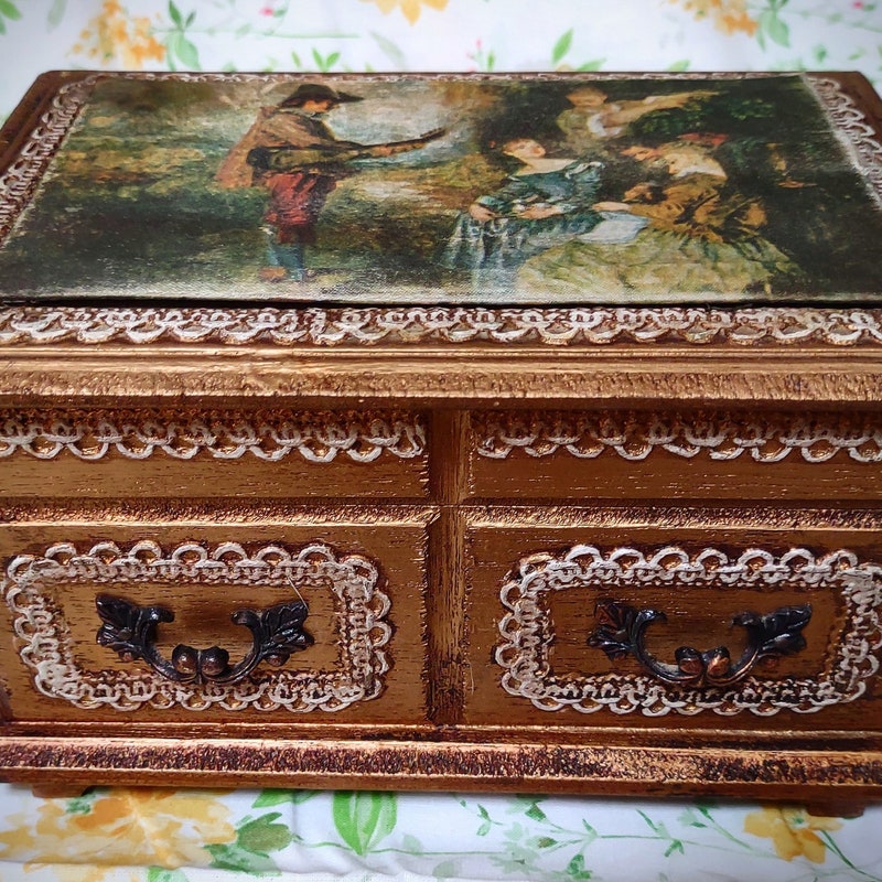 Antique Music Box - Etsy