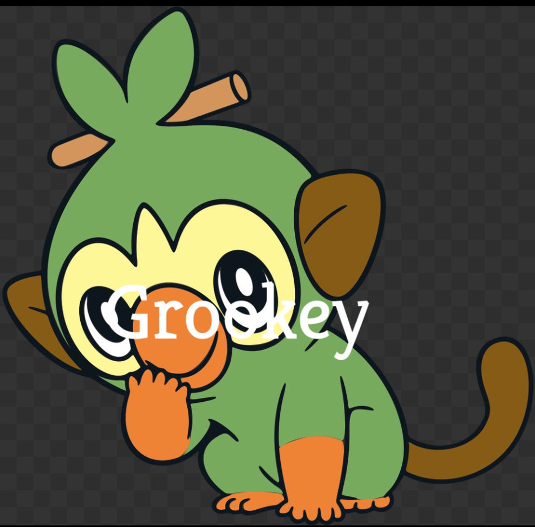 Layered Grookey Pokémon Svg SVG Digital File Cricut - Etsy