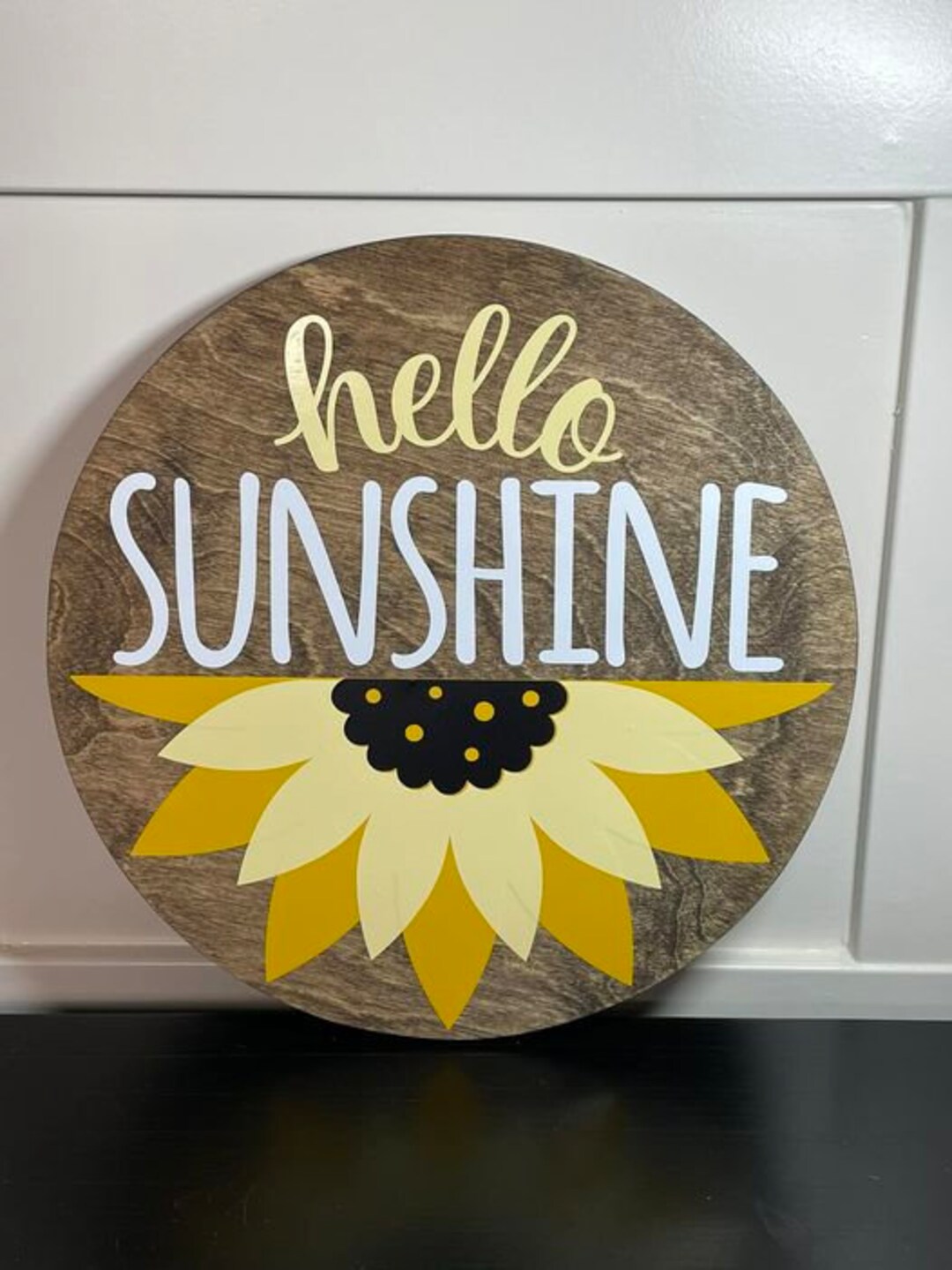 Hello Sunshine Door Sign, Summer Home Decor, Sunshine, Door Hanger ...