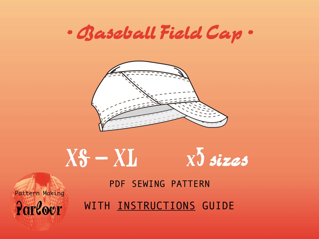 Baseball Field Cap PDF Sewing Pattern | Instant Digital Download | Easy ...