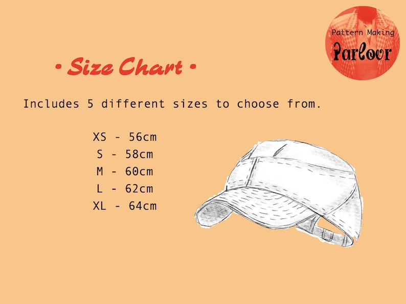 Baseball Field Cap PDF Sewing Pattern | Instant Digital Download | Easy ...