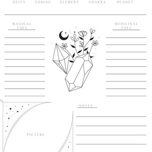 Printable Book of Shadow Page Templates - Etsy