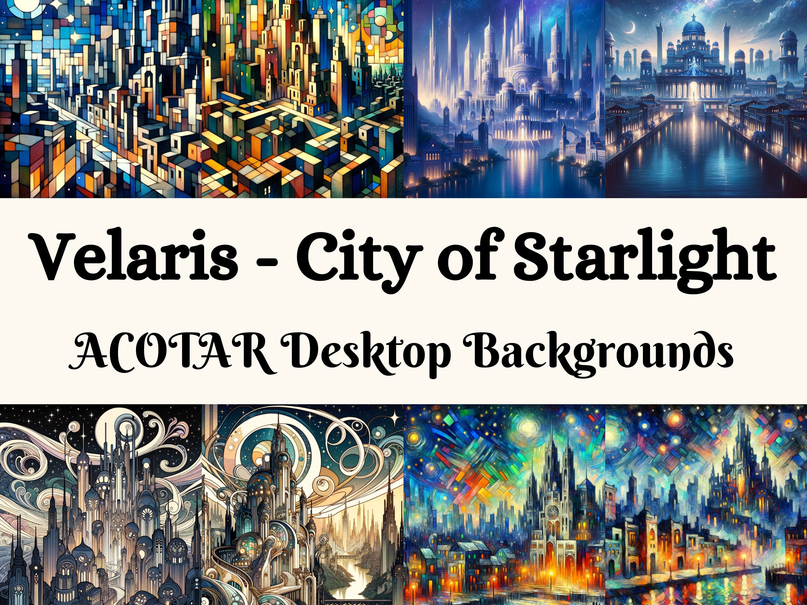 ACOTAR Velaris Desktop Background Art - Etsy