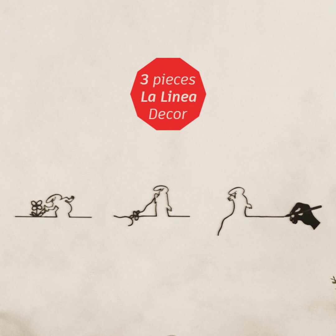 La Linea 3 Pieces Wall Decor ''flower Knot'' - La Linea Gift - La Linea ...