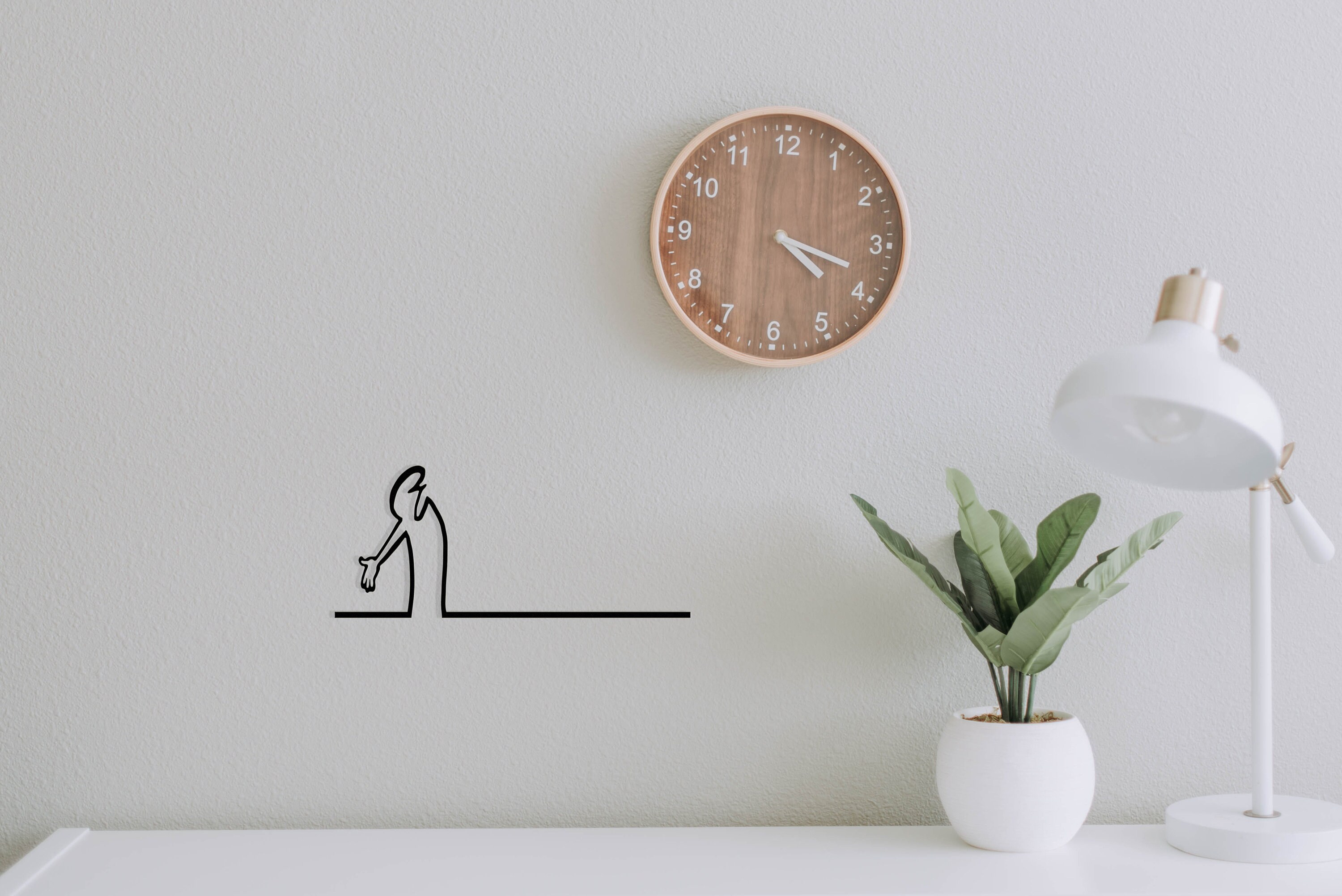 La Linea Wall Decor ''scolds'' Silhouette La Linea Wall Decoration La ...