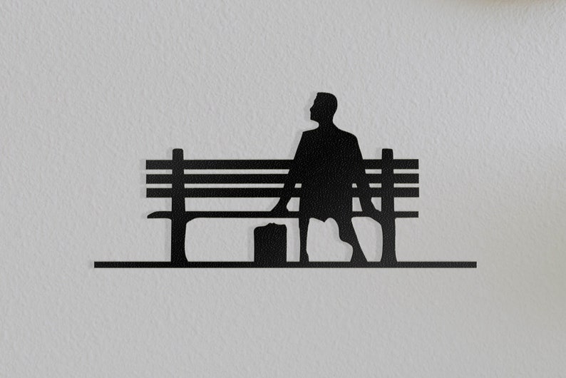 Forrest Gump Wall Decor Forrest Gump Bench Scene Forrest Gump Wall ...